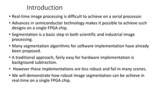 Moving object detection on FPGA | PDF | Graphics Software | Computer Software and Applications