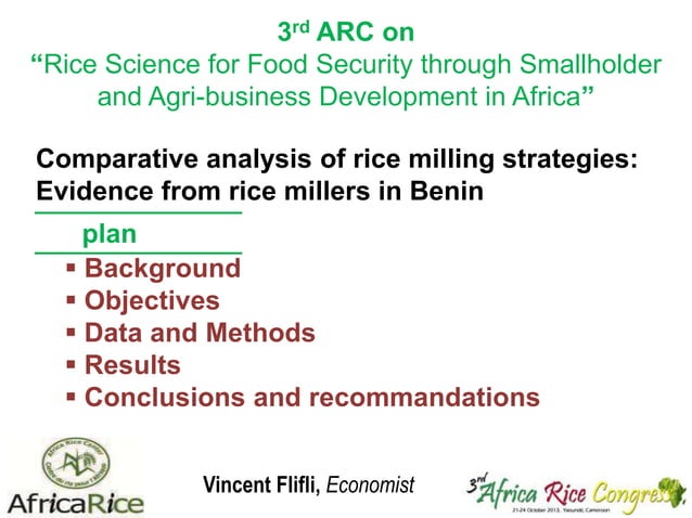 Th3_Comparative analysis of rice milling strategies: Evidence from rice ...