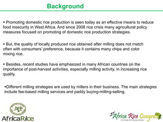 Th3_Comparative analysis of rice milling strategies: Evidence from rice ...