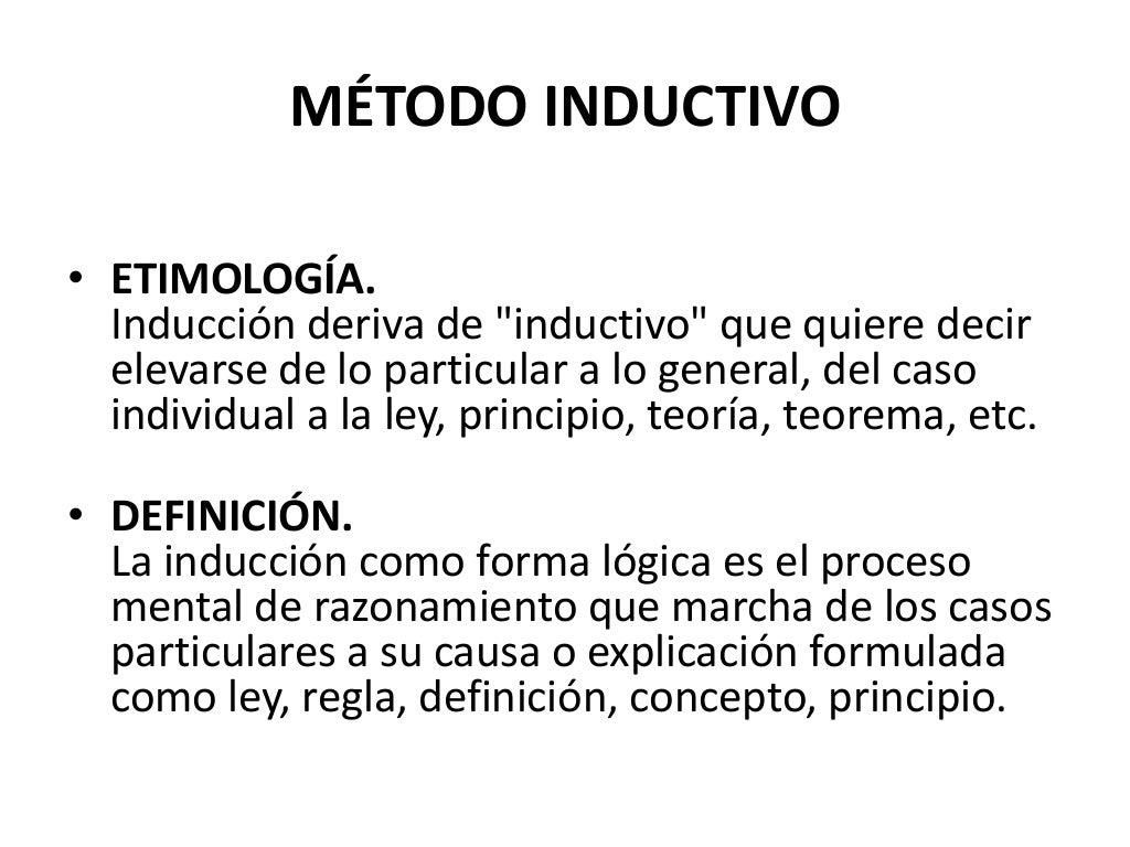 Metodo Inductivo