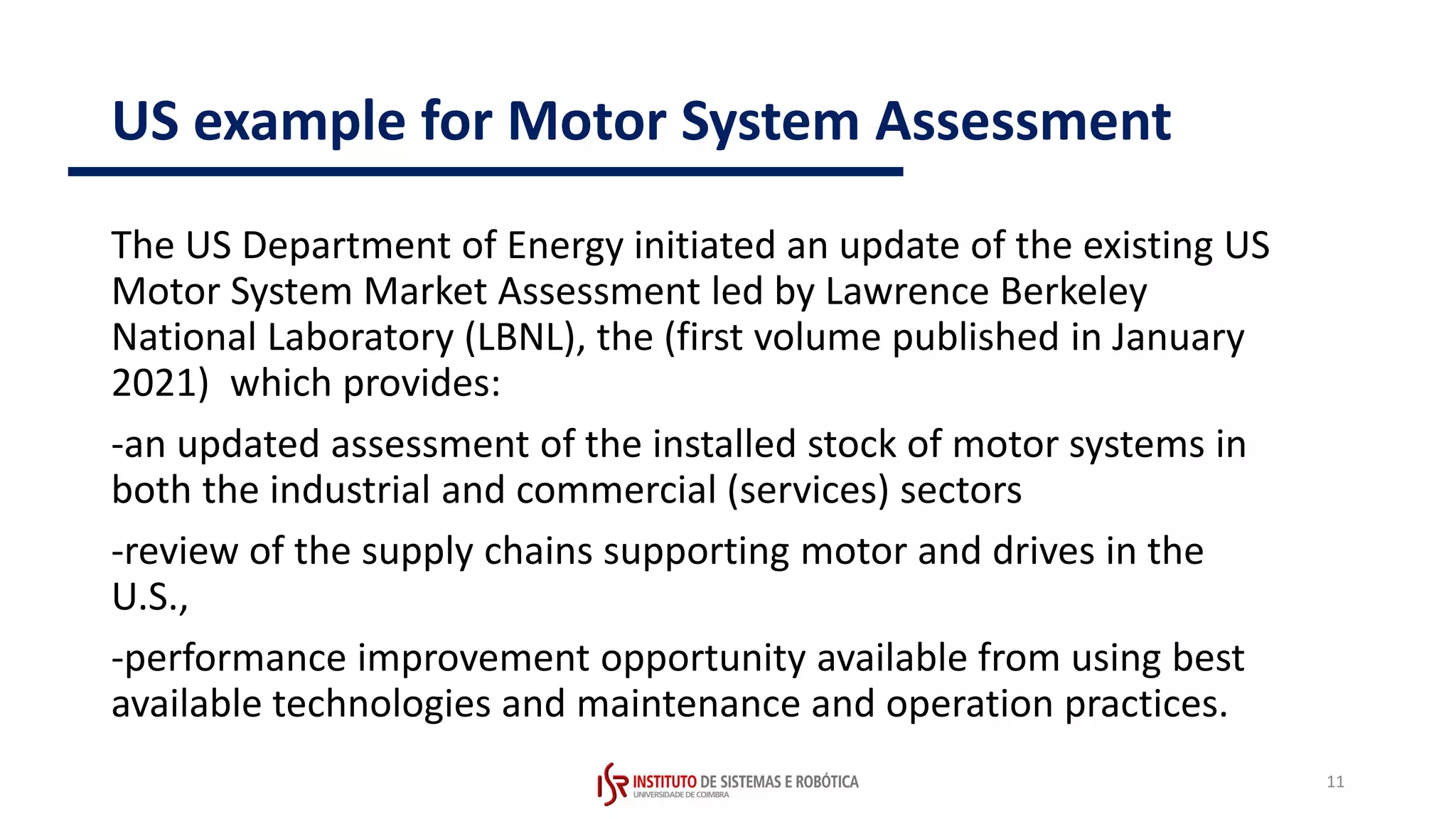 The need for an updated European Motor Study - key findings from the ...