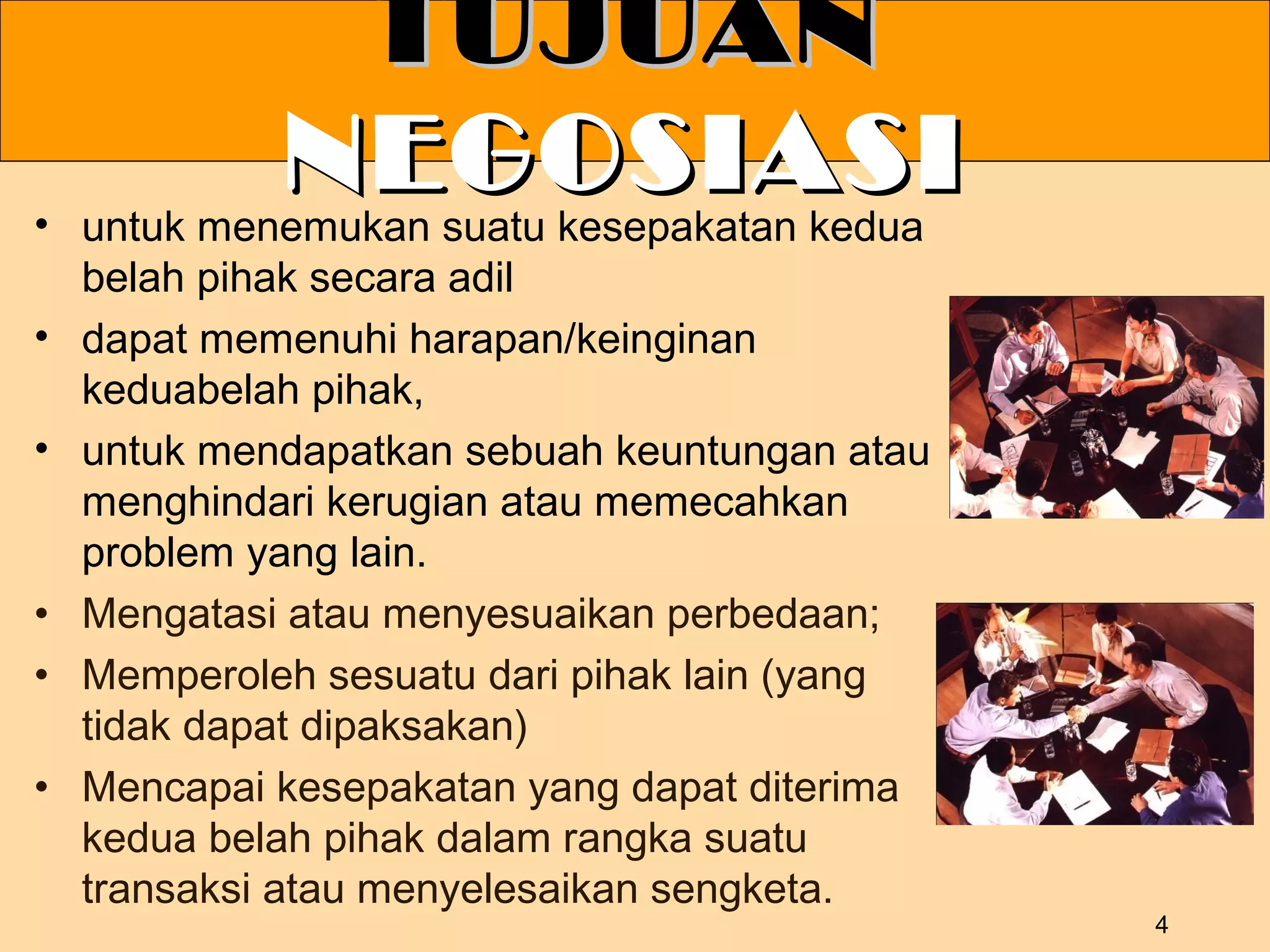 Materi "Negosiasi Bisnis" TRAINING | PPT