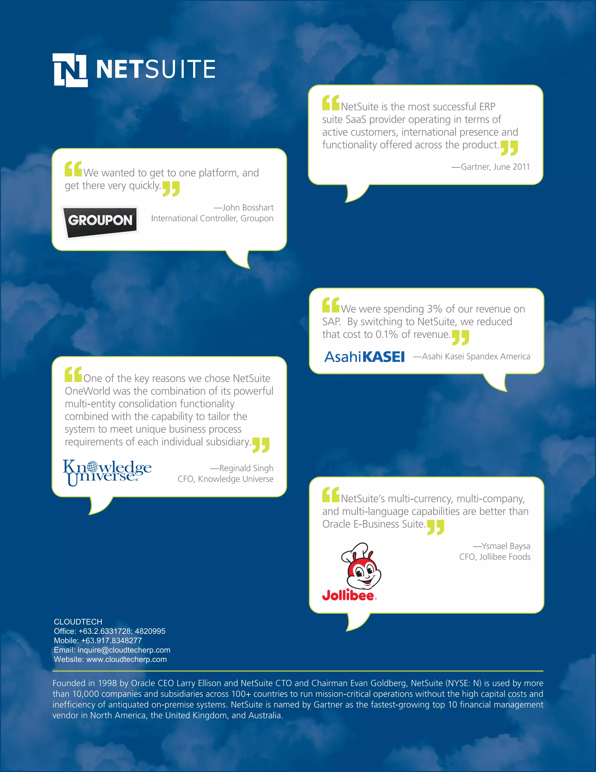 NetSuite Enterprise Brochure | PDF