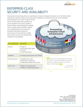 NetSuite Enterprise Brochure | PDF