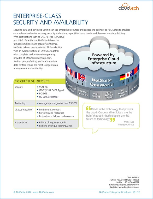 NetSuite Enterprise Brochure | PDF