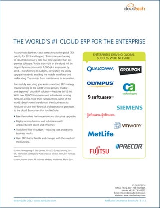 NetSuite Enterprise Brochure | PDF