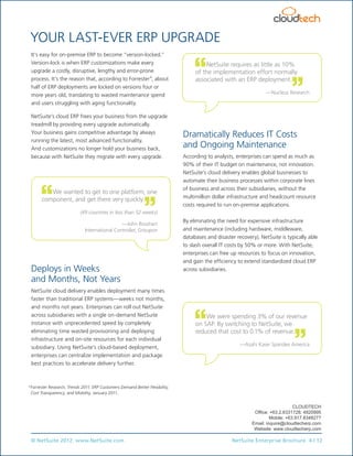 NetSuite Enterprise Brochure | PDF