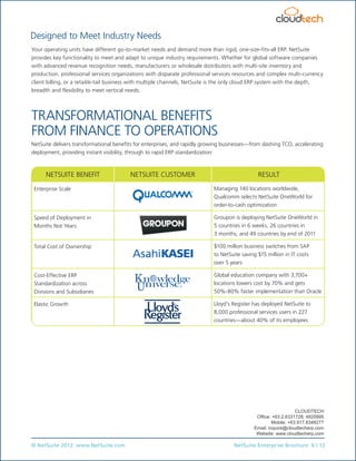 NetSuite Enterprise Brochure | PDF