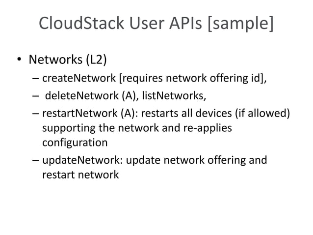 3 Networking CloudStack Developer Day | PDF