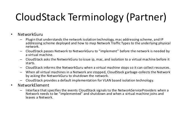 3 Networking CloudStack Developer Day