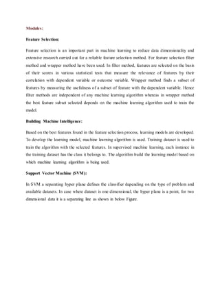 Network intrusion detection using supervised machine learning technique with feature selection ...