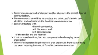 3 Networks & Barriers to communication | PPTX