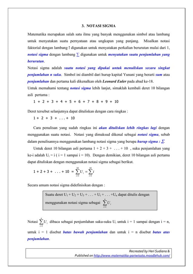 3. notasi sigma | PDF