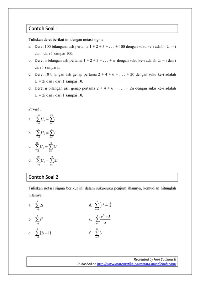 3. notasi sigma | PDF