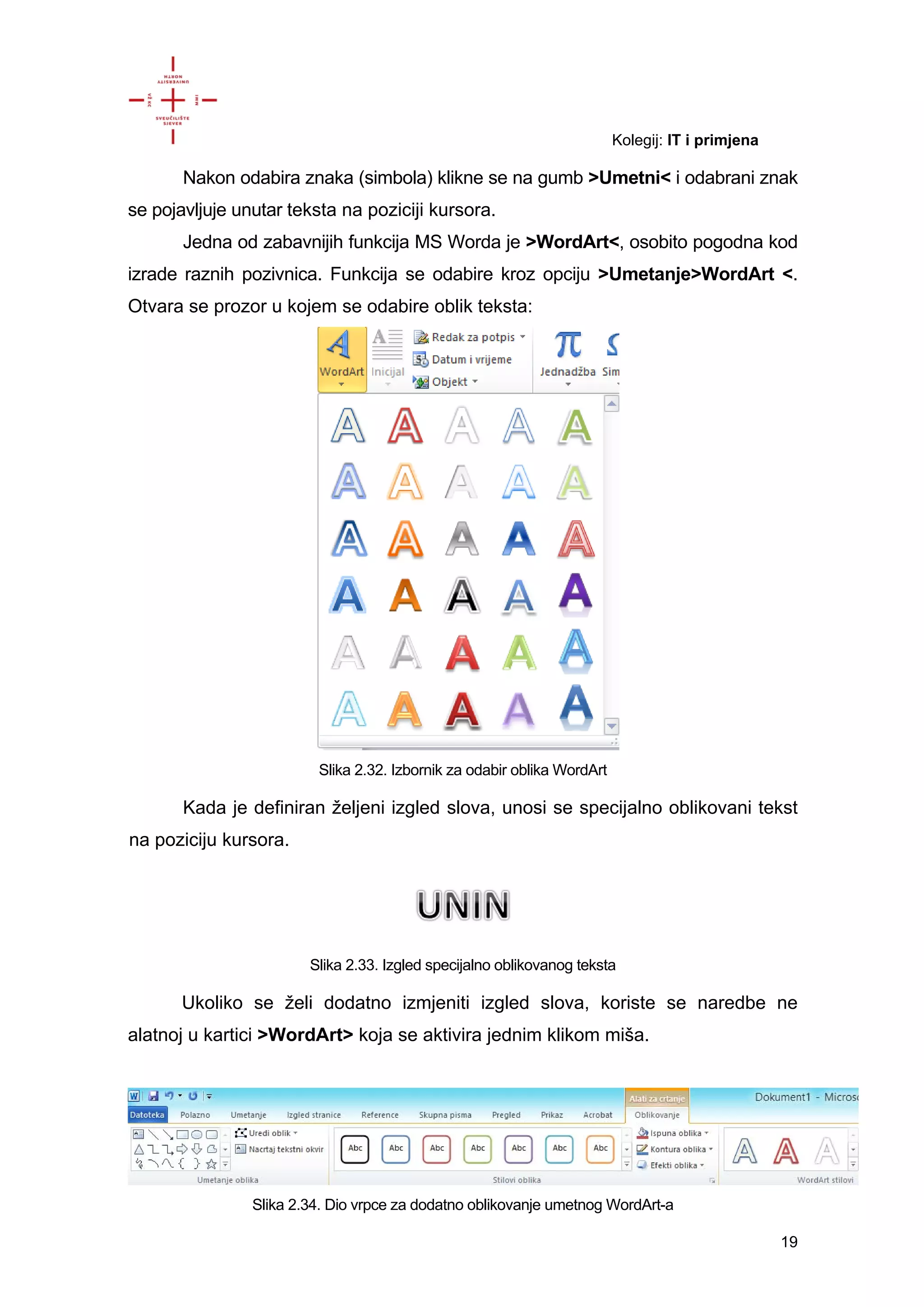 3 obrada teksta-ms_word_1_dio | PDF