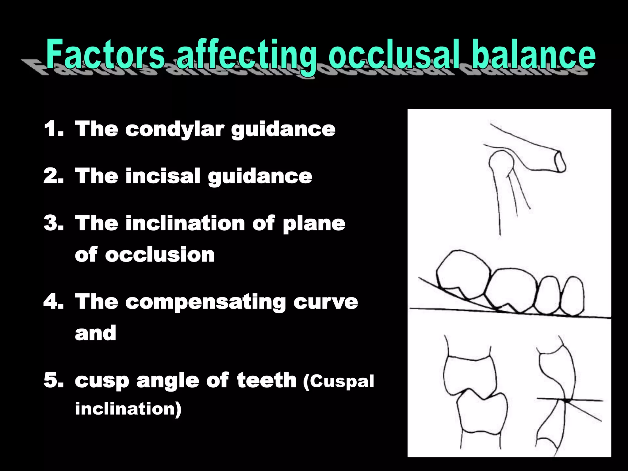 3- Occlusion in prosthodontics- Factors affecting balanced occlusion | PPTX