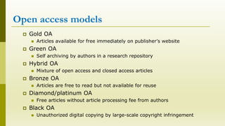 Open access journals | PPT