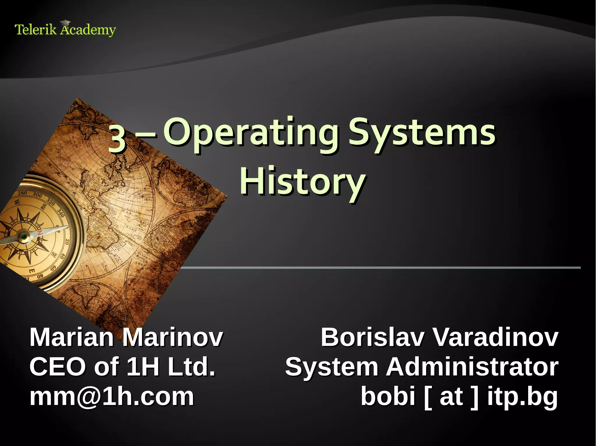 3. operating systems history | PPT