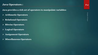 3- Operators in Java | PPT