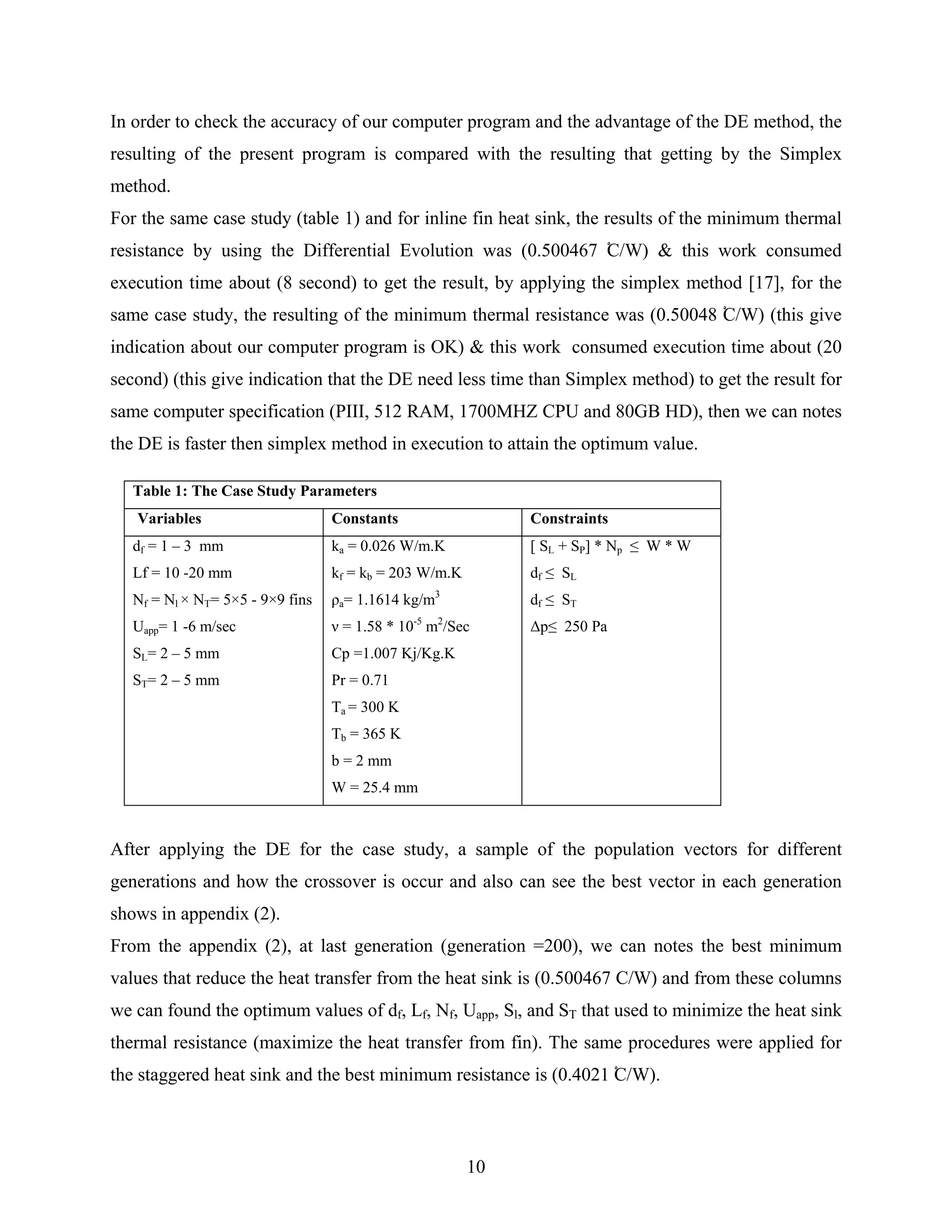 3 optimum design of heat sink by using differential evolution and simplex method | PDF