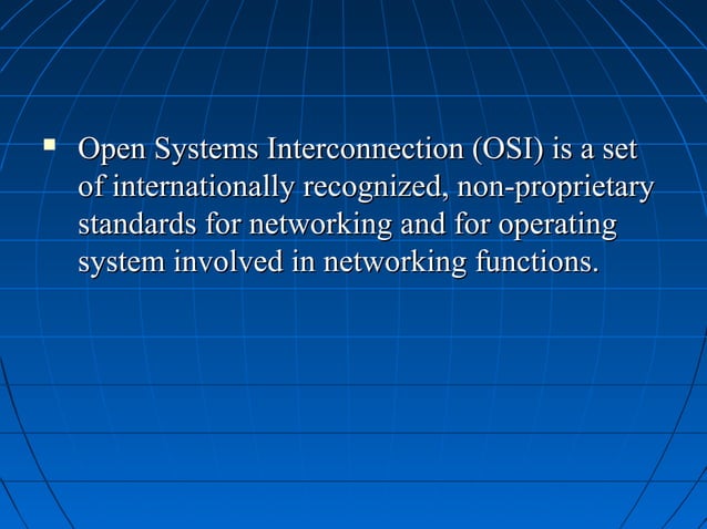 osi-model (open source interconnection) | PPT | Operating Systems | Computer Software and ...
