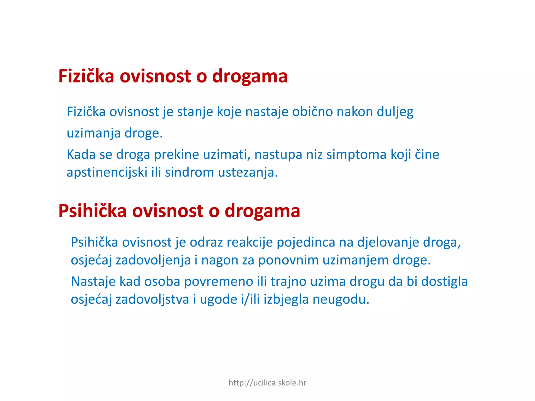3 ovisnost o drogama | PPTX