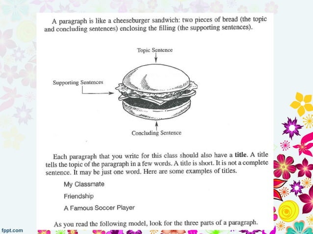 3. paragraph structure and hub paragraph | PPT
