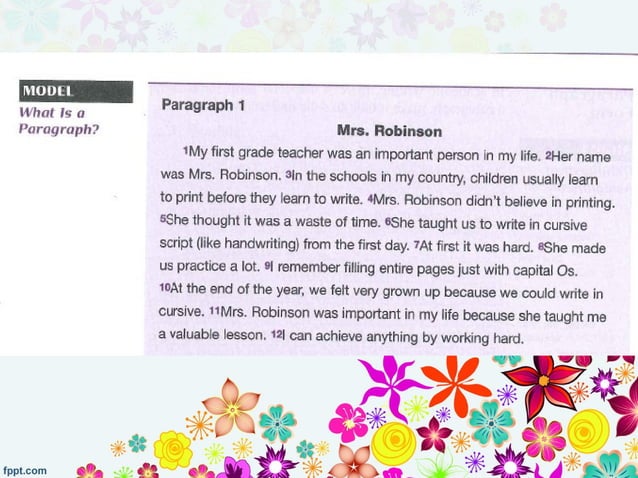 3. paragraph structure and hub paragraph | PPT