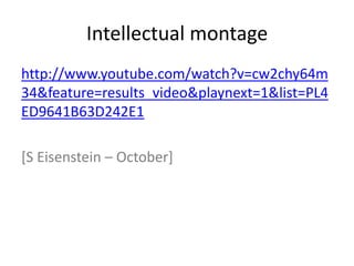 Lesson 3) Parallel editing & montage | PPT