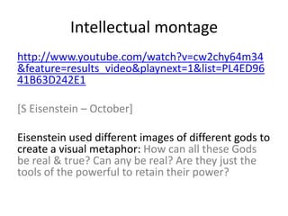 Lesson 3) Parallel editing & montage | PPTX | Video Production ...