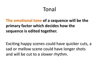 Lesson 3) Parallel editing & montage | PPTX | Video Production ...