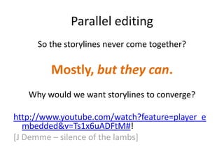 Lesson 3) Parallel editing & montage | PPTX | Video Production ...