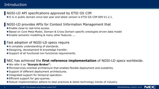 FIWARE Global Summit - The Scorpio NGSI-LD Broker: Features and Supported Architectures | PDF