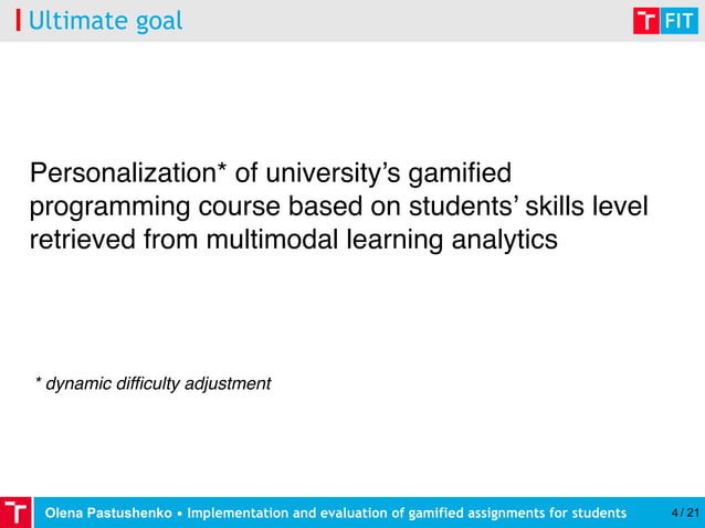 Increasing students’ motivation by using virtual learning environments based on gamification ...