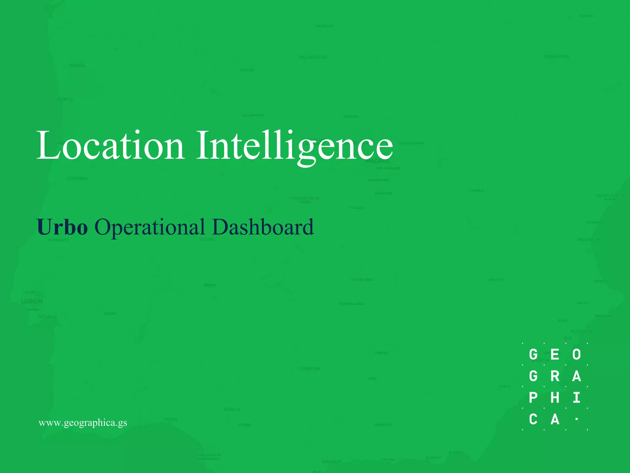 FIWARE Tech Summit - URBO - Map-based City Operational Dashboards Based ...