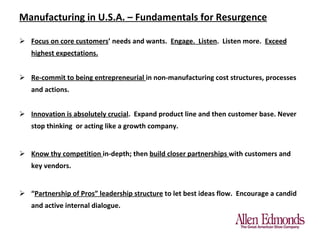 Paul Grangaard, President and CEO of Allen Edmonds Shoe Corp. | PPT