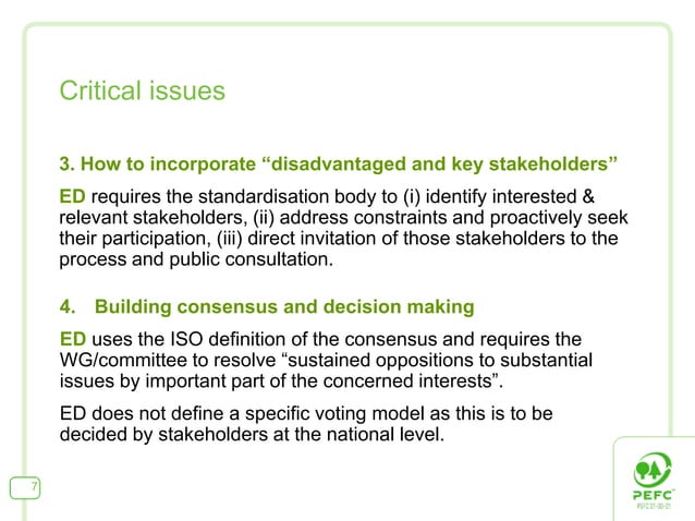 PEFC Standard Setting - Requirements | PPT