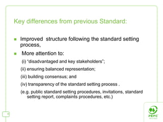 PEFC Standard Setting - Requirements | PPT