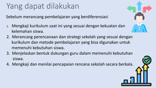 pembelajaran berdiferensiasi kurikulum merdeka 2023 | PDF