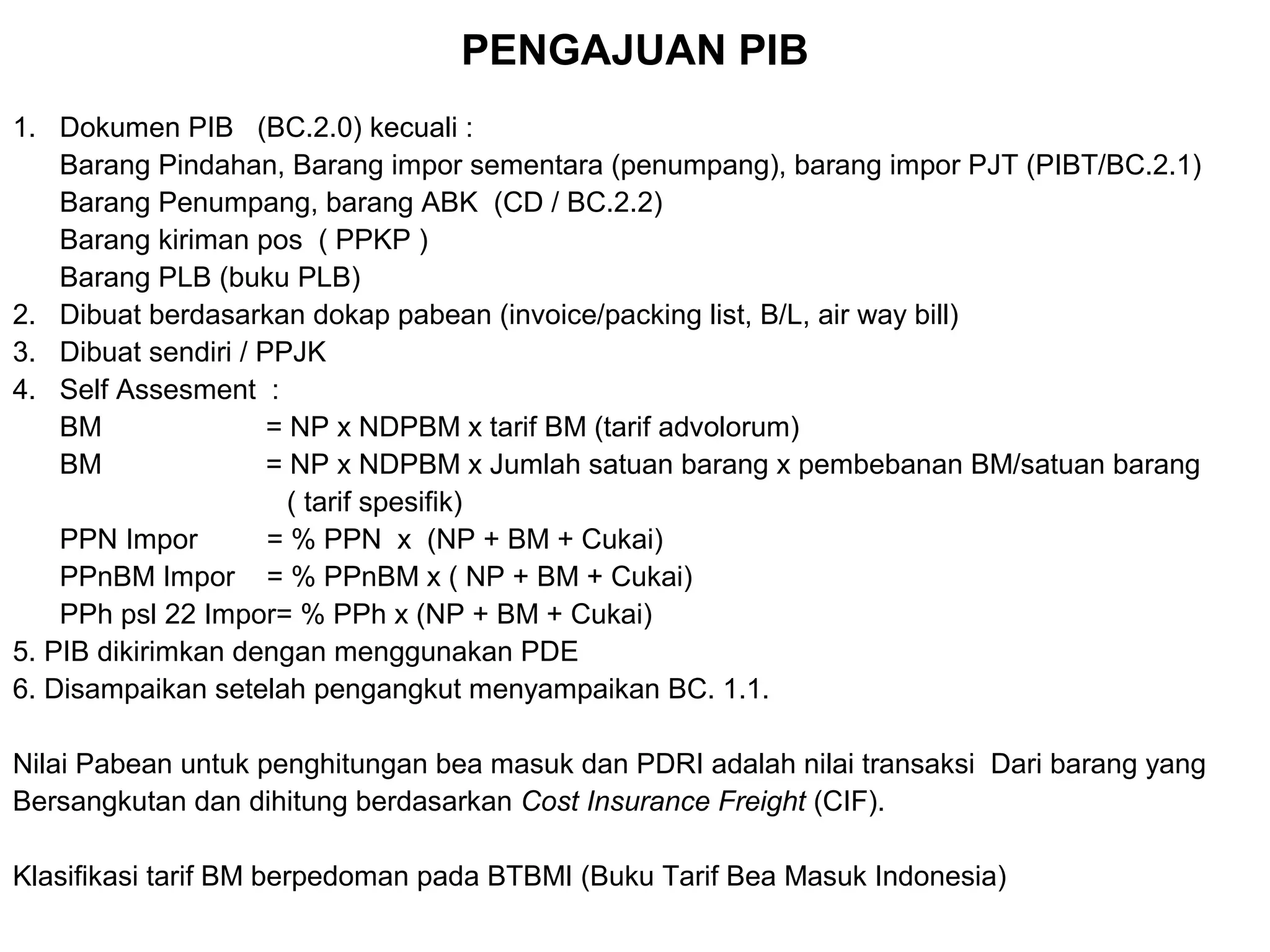 Pengeluaran Barang Impor Dengan Tujuan Untuk Dipakai | PPT