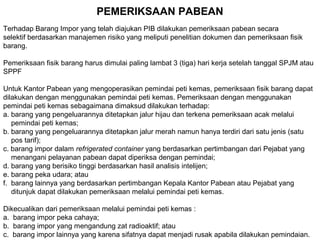 Pengeluaran Barang Impor Dengan Tujuan Untuk Dipakai | PPT