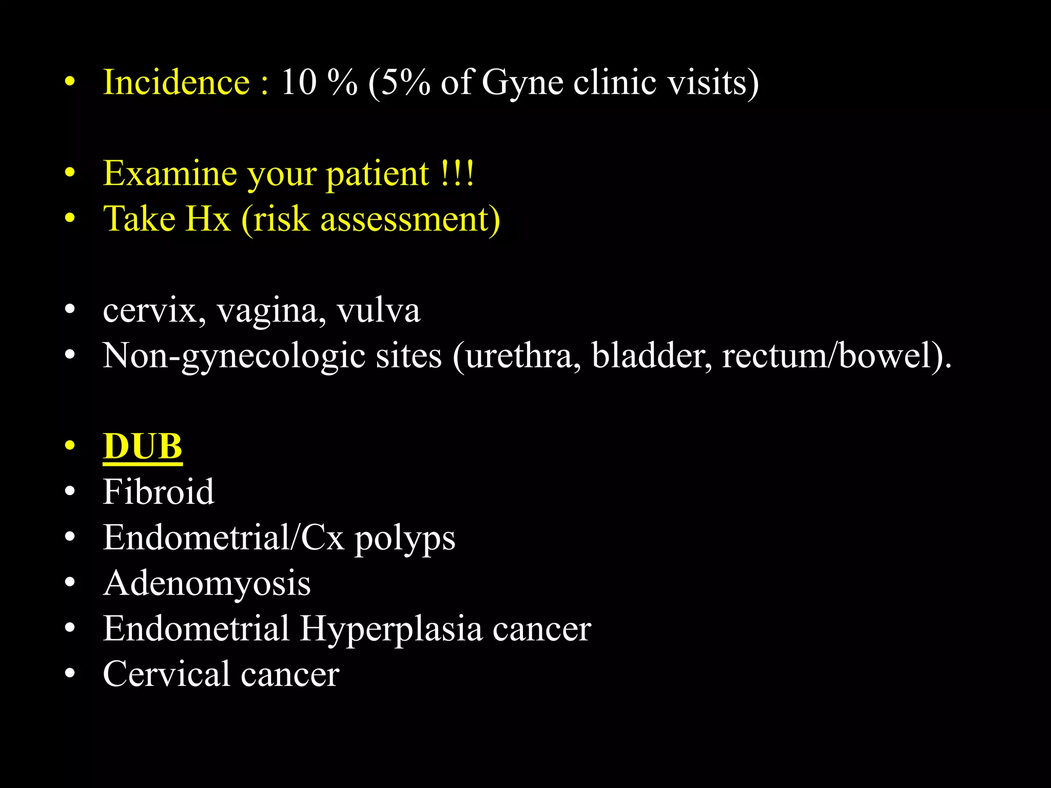 3-perimenopausal bleeding management & rx | PPT