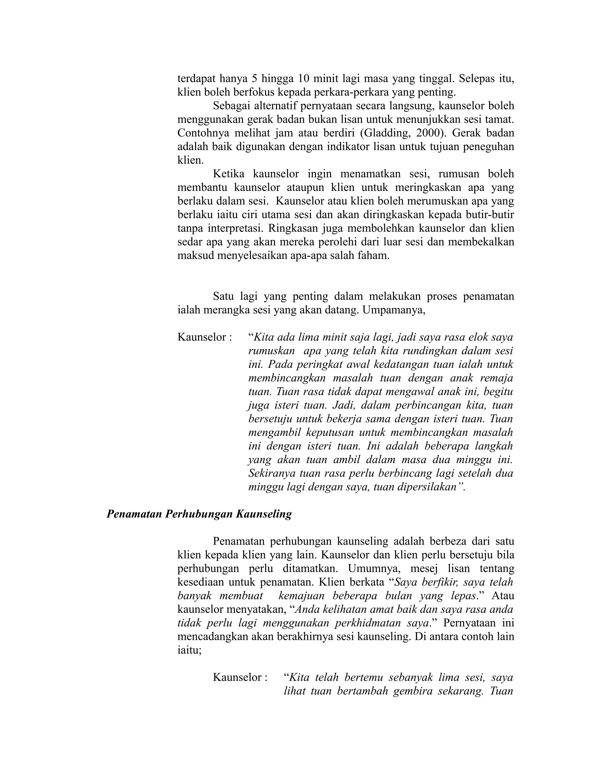 3 peringkat proses kaunseling | PDF