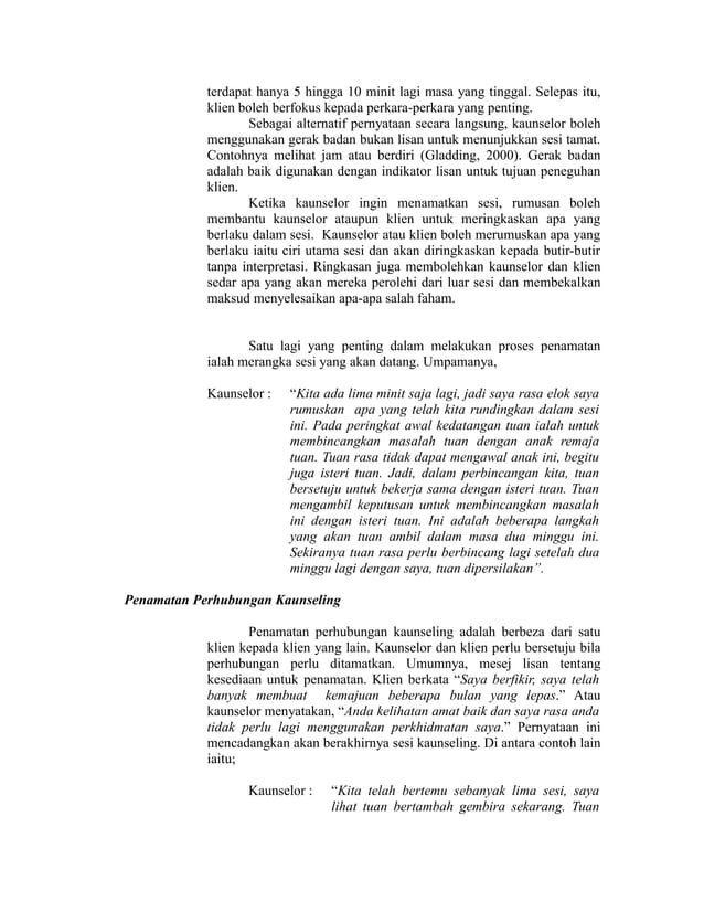 3 peringkat proses kaunseling | PDF