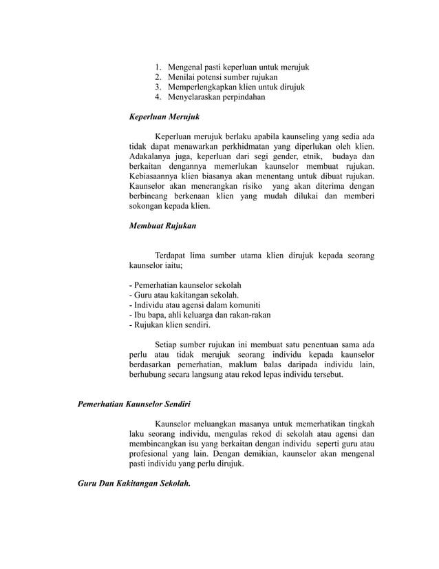 3 peringkat proses kaunseling | PDF