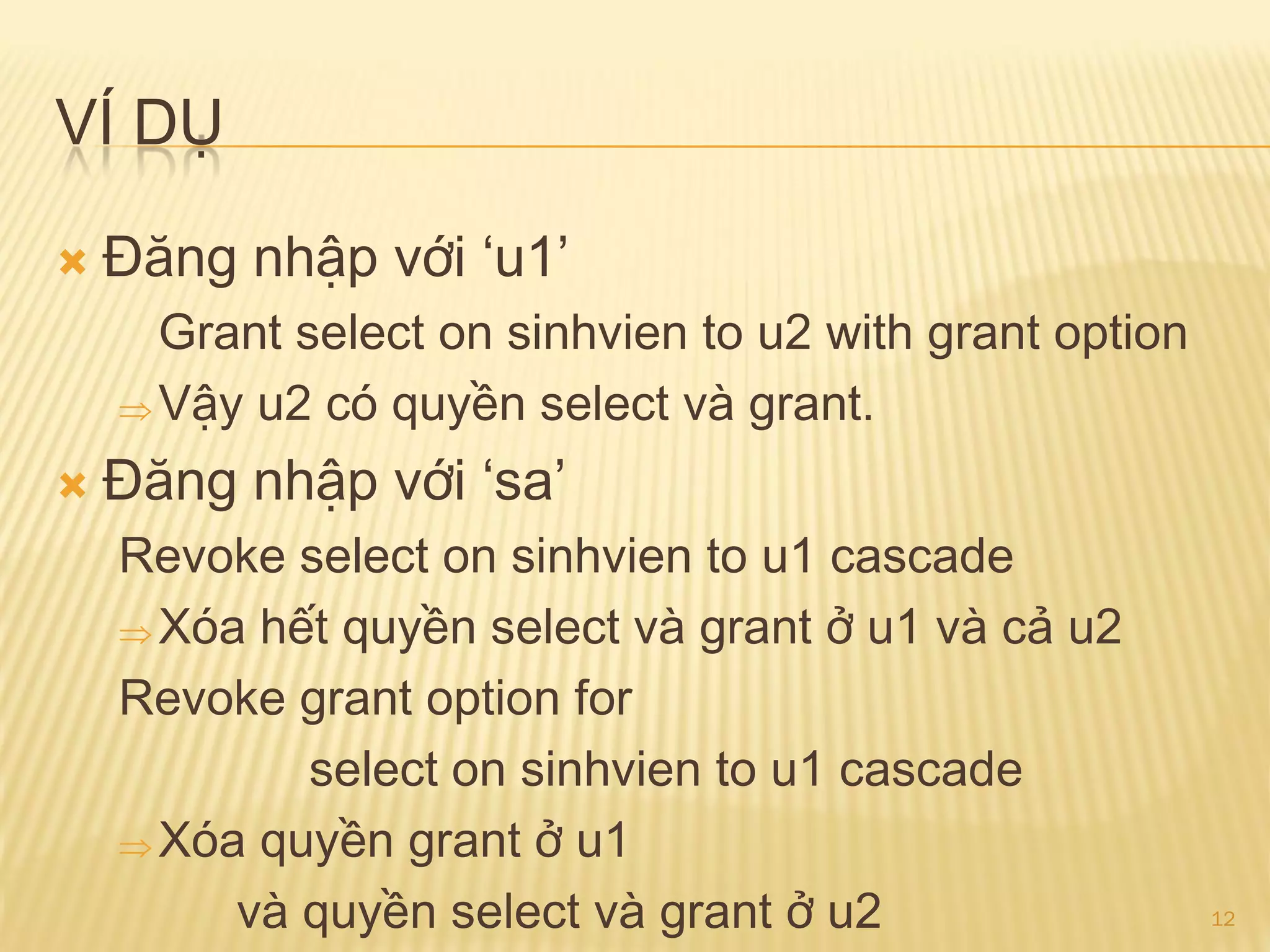 3. phan quyen trong sql server 01012010 | PDF