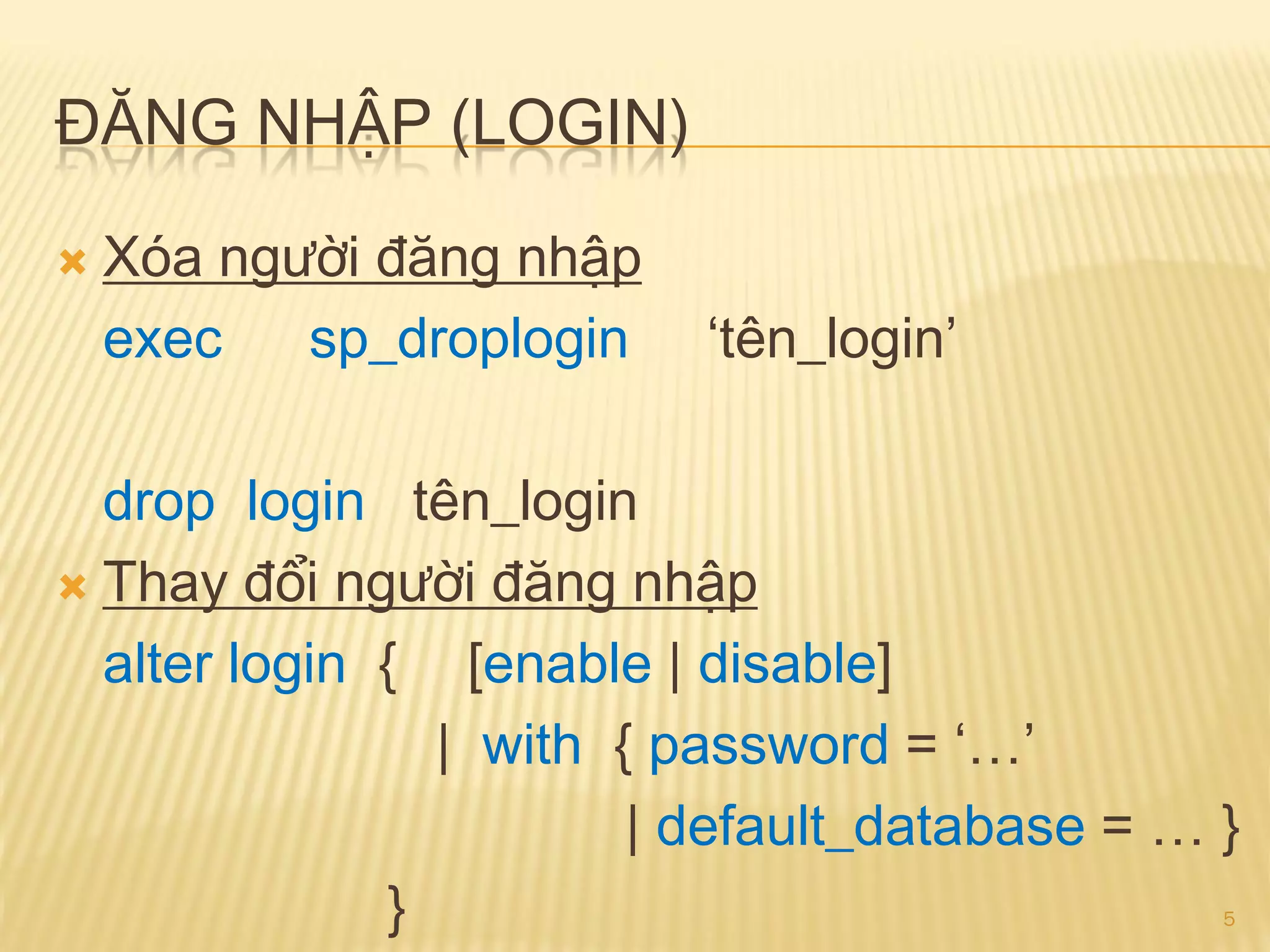 3. phan quyen trong sql server 01012010 | PDF
