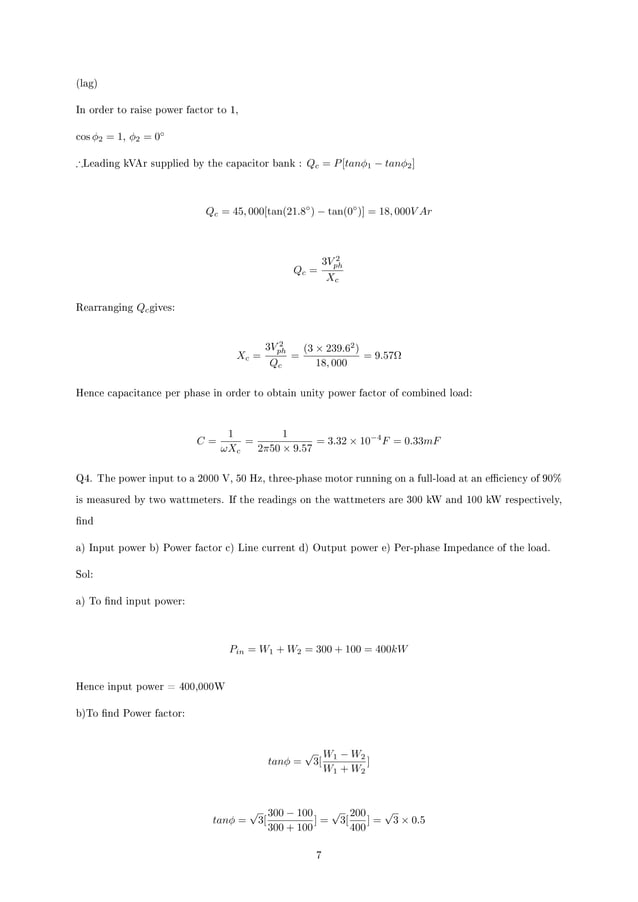Three phase balanced load circuits and synchronous generators | PDF