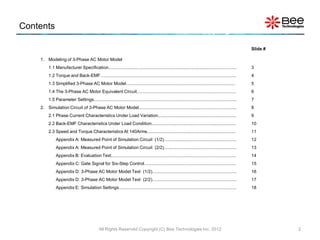 Concept Kit 3-Phase AC Motor Drive Simulation (LTspice Version) | PDF