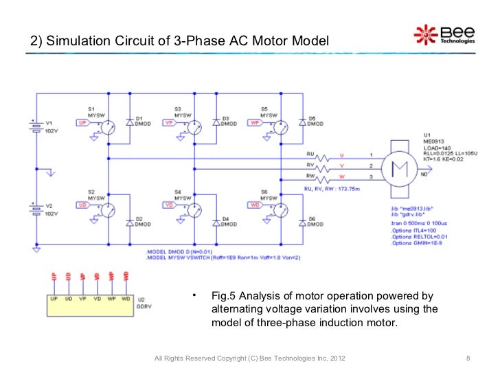 Concept Kit 3-Phase AC Motor Drive Circuit Simulation (LTspice Versio…